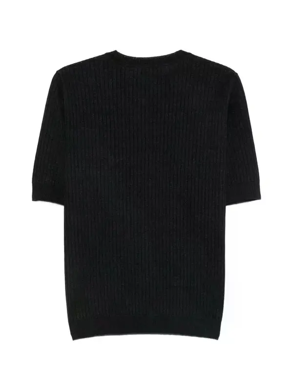 LARDINI Ribbed Knit T-shirt