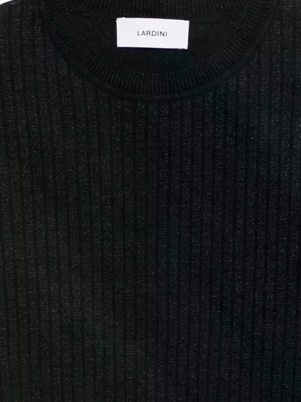 LARDINI Ribbed Knit T-shirt