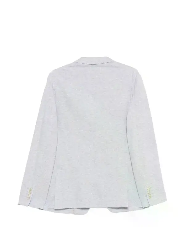 Eleventy Buttoned Pinstripe Blazer - Grey