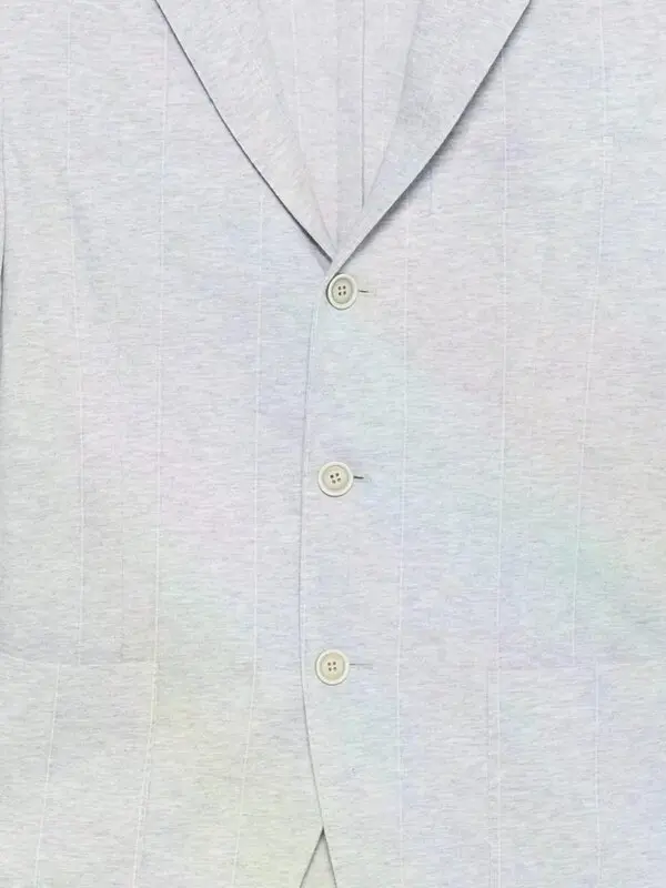 Eleventy Buttoned Pinstripe Blazer - Grey