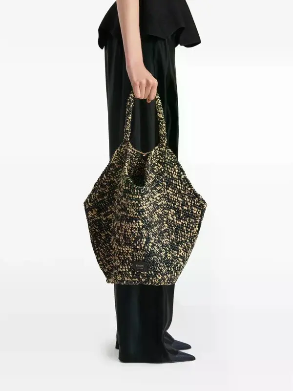 Khaite Logo-patch Tote Bag - Black