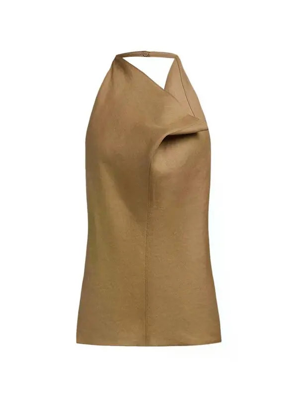 12 STOREEZ Halterneck Linen Top