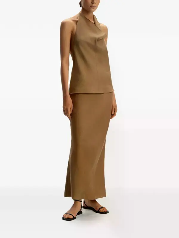 12 STOREEZ Halterneck Linen Top