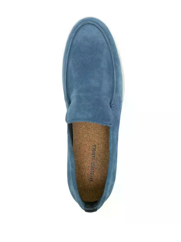 Frescobol Carioca Suede Loafers - Blue