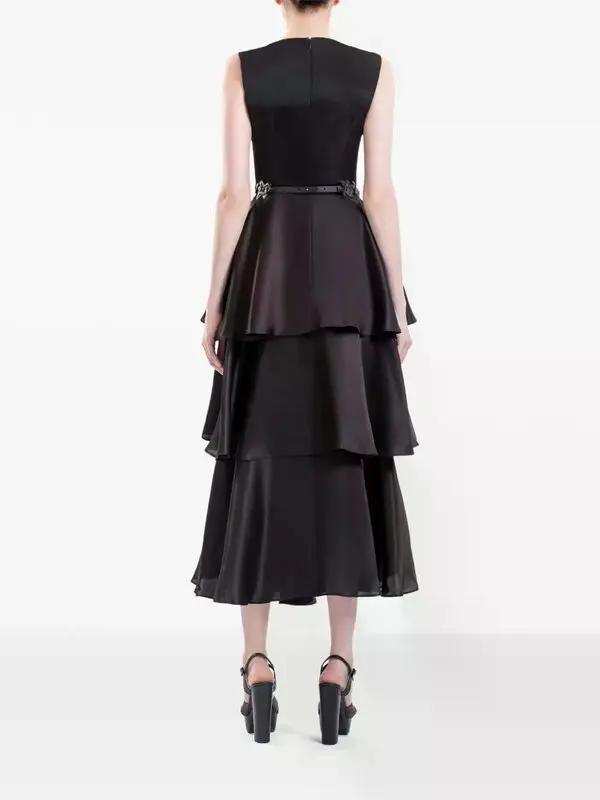 SAIID KOBEISY Ruffled Tiered Dress