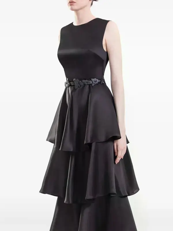 SAIID KOBEISY Ruffled Tiered Dress