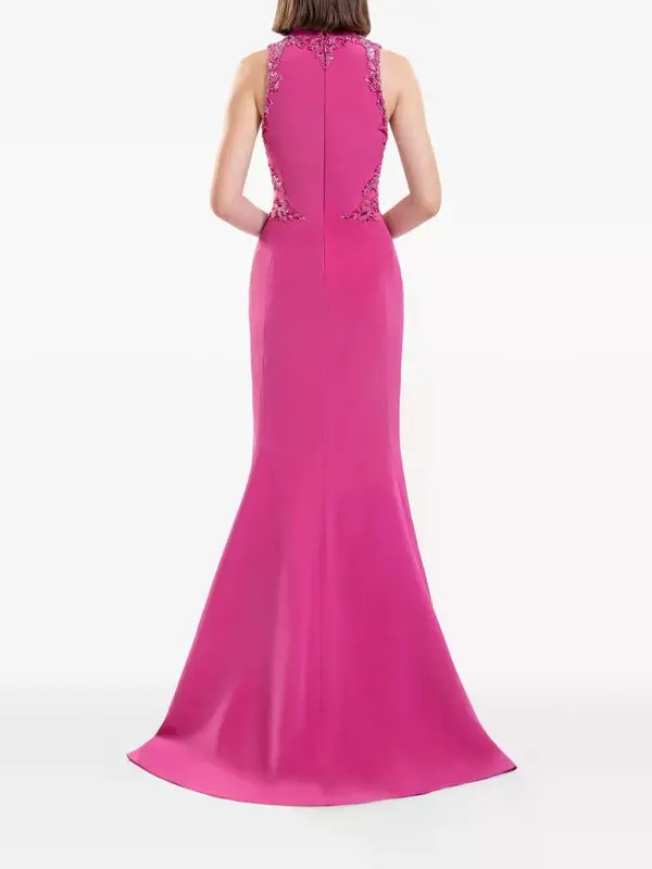SAIID KOBEISY Embroidered Crepe Dress