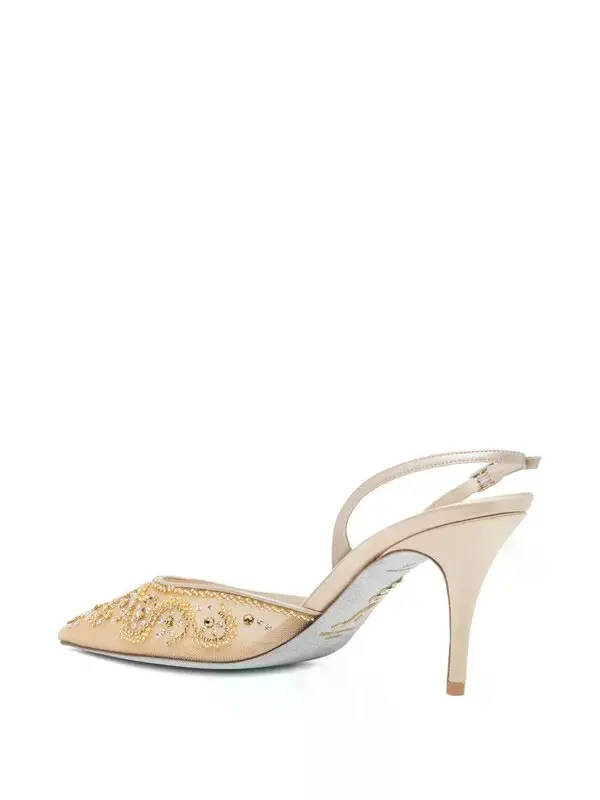 Rene Caovilla Embellished Slingback Pumps
