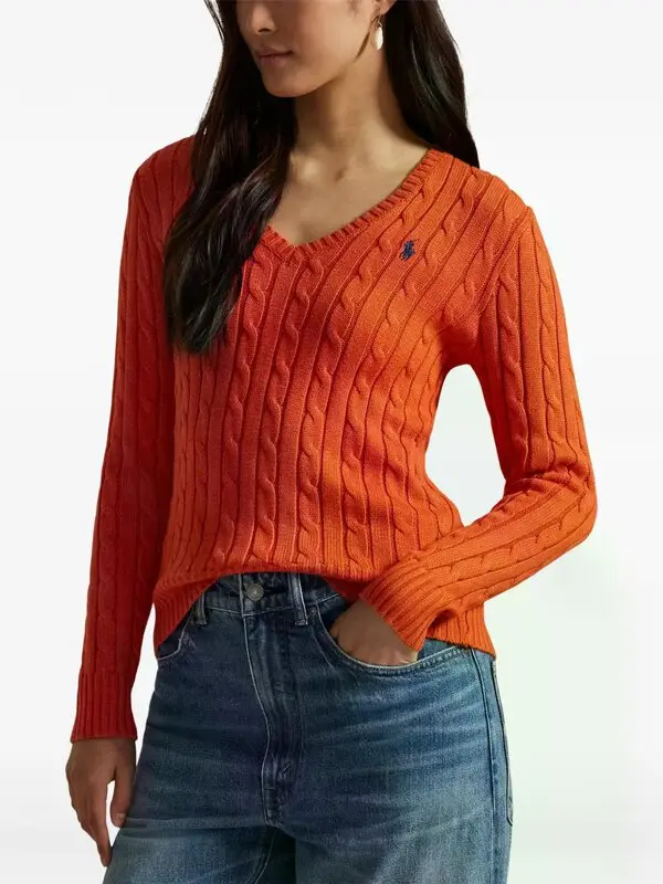 Polo Ralph Lauren Cable-knit V-neck Sweater