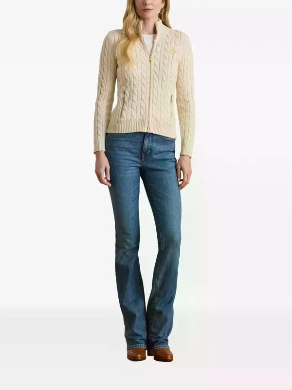 Ralph Lauren Cable-knit Zipped Jacket - Neutrals