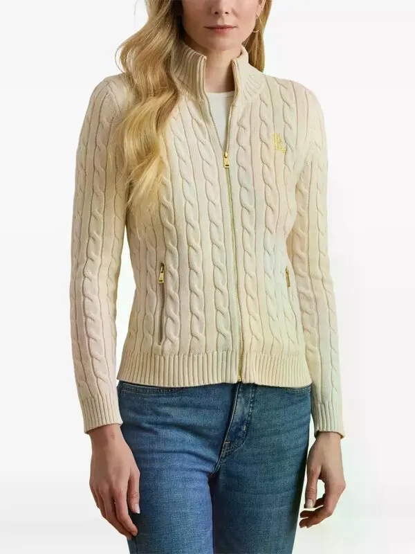 Ralph Lauren Cable-knit Zipped Jacket - Neutrals