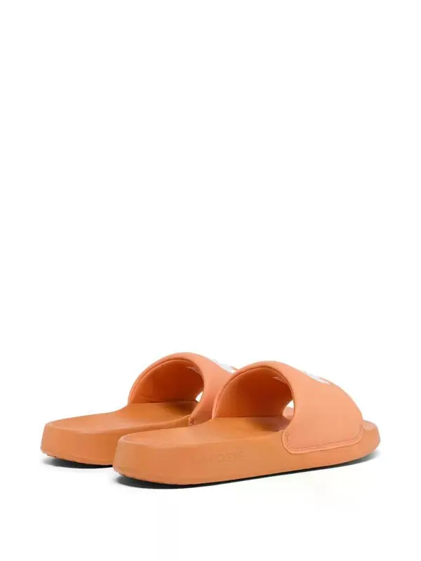 Lacoste Serve Crocodile-embossed Slides
