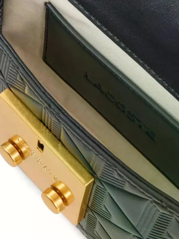 Lacoste Embossed Top-handle Satchel