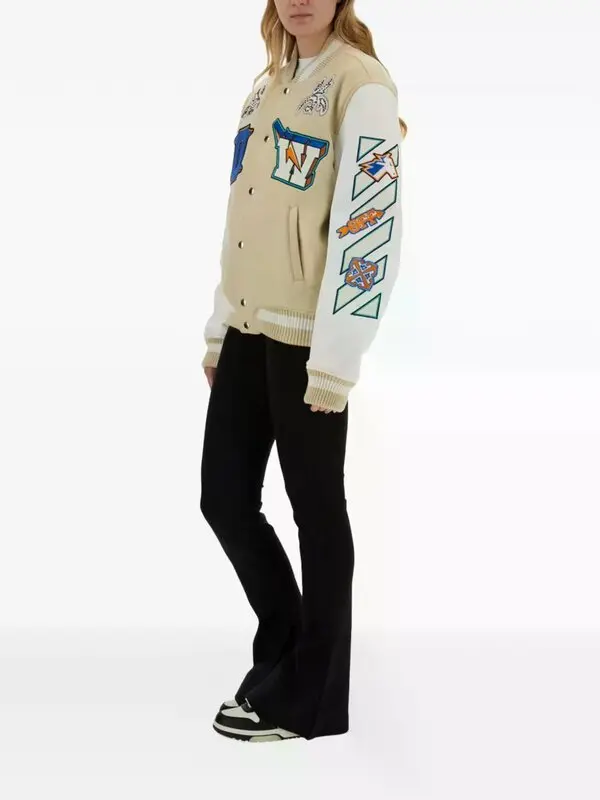 Off-White Patch-appliqué Bomber Jacket