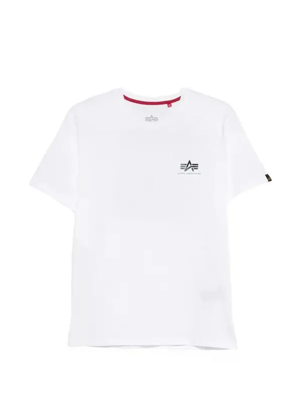 Alpha Industries Round-neck Logo-print T-shirt
