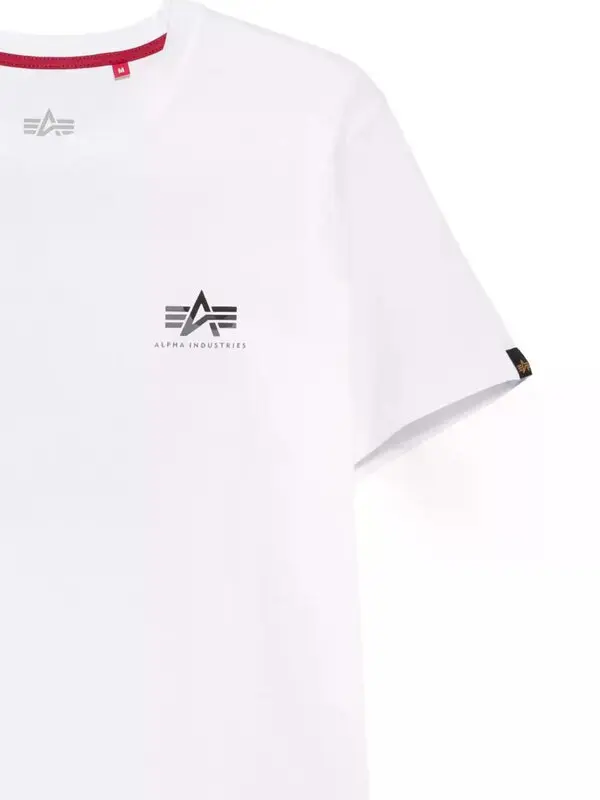 Alpha Industries Round-neck Logo-print T-shirt