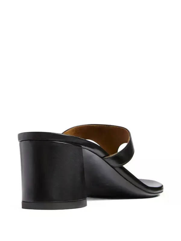 Khaite T-bar Sandals - Black