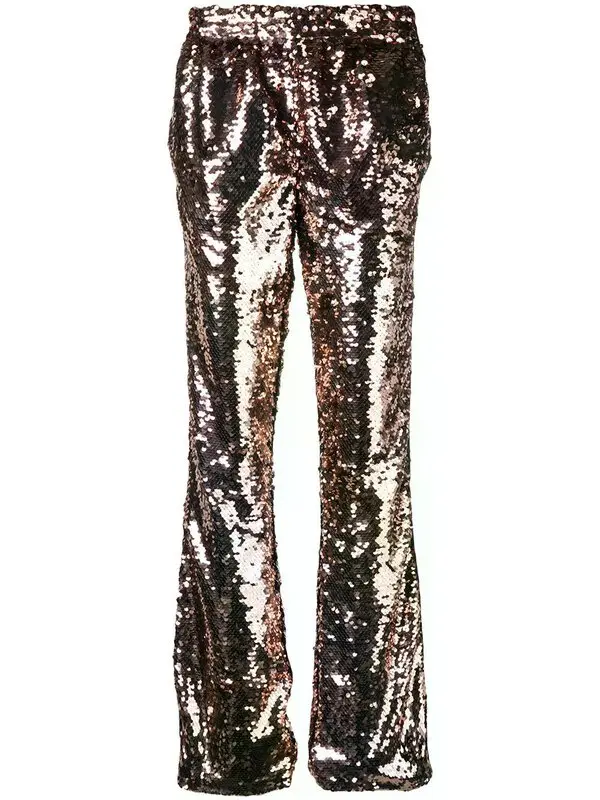 Faith Connexion Sequin Flared Trousers