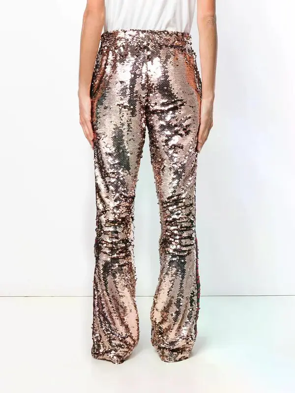 Faith Connexion Sequin Flared Trousers