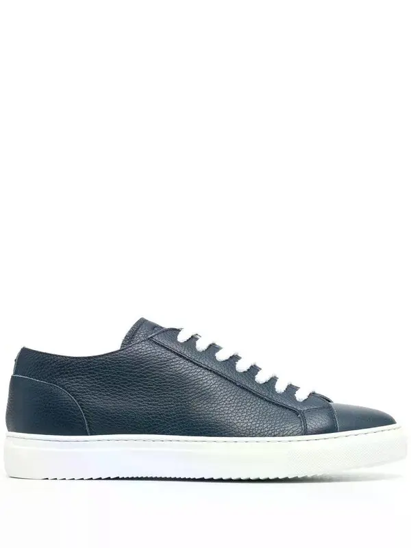 DOUCAL'S Low-top Leather Sneakers - Blue