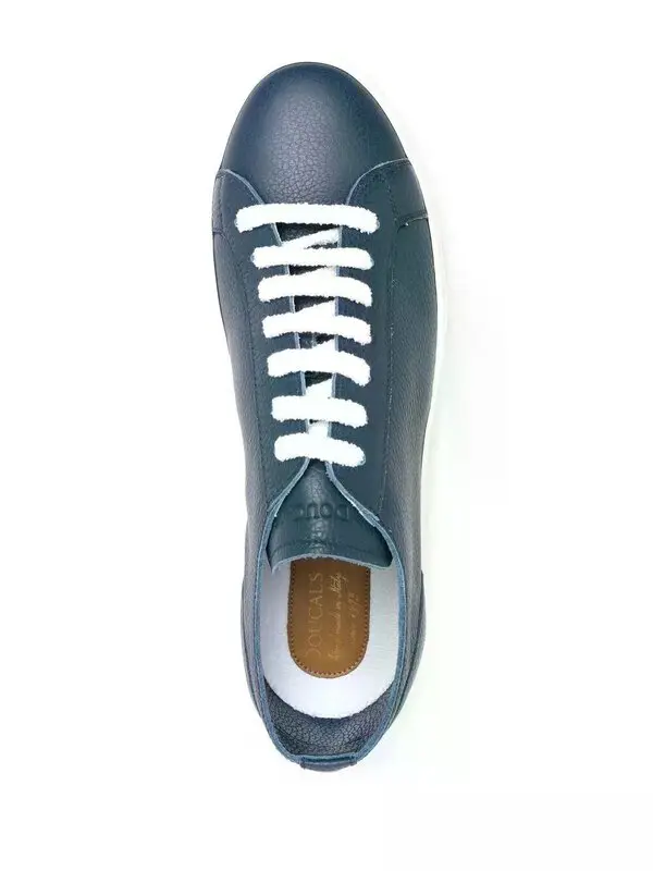 DOUCAL'S Low-top Leather Sneakers - Blue