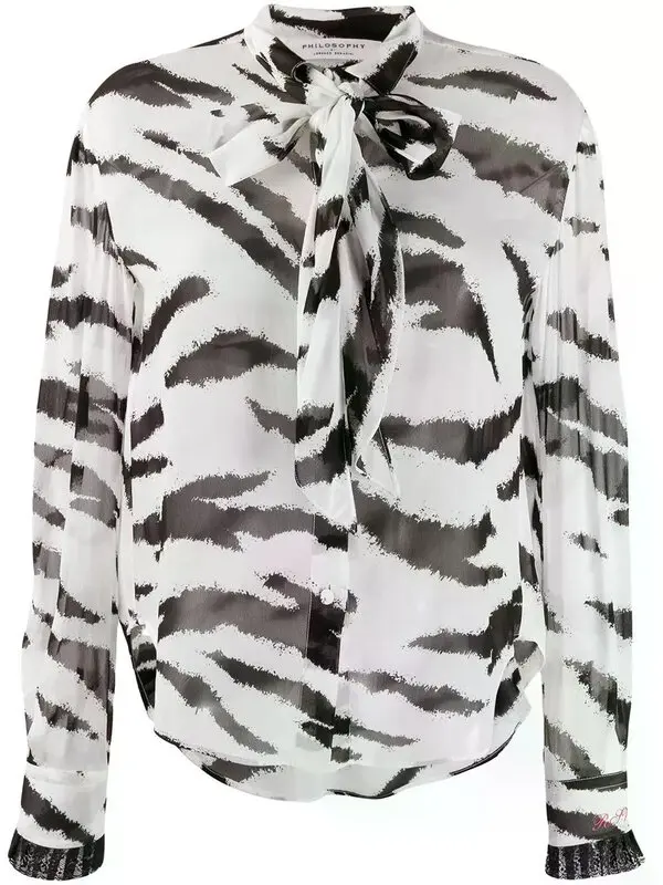 Philosophy Di Lorenzo Serafini Printed Blouse With Bow