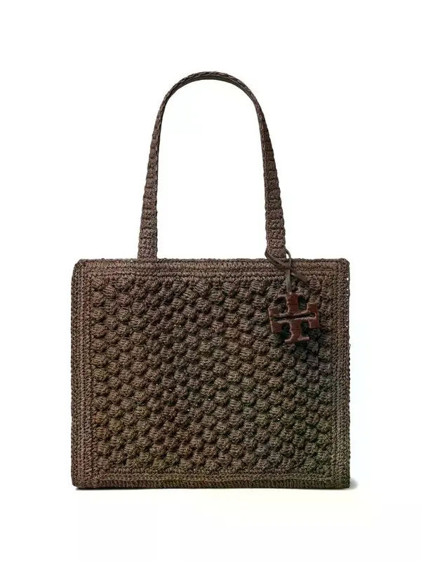 Tory Burch Small Ella Hand-crocheted Popcorn Tote - Brown