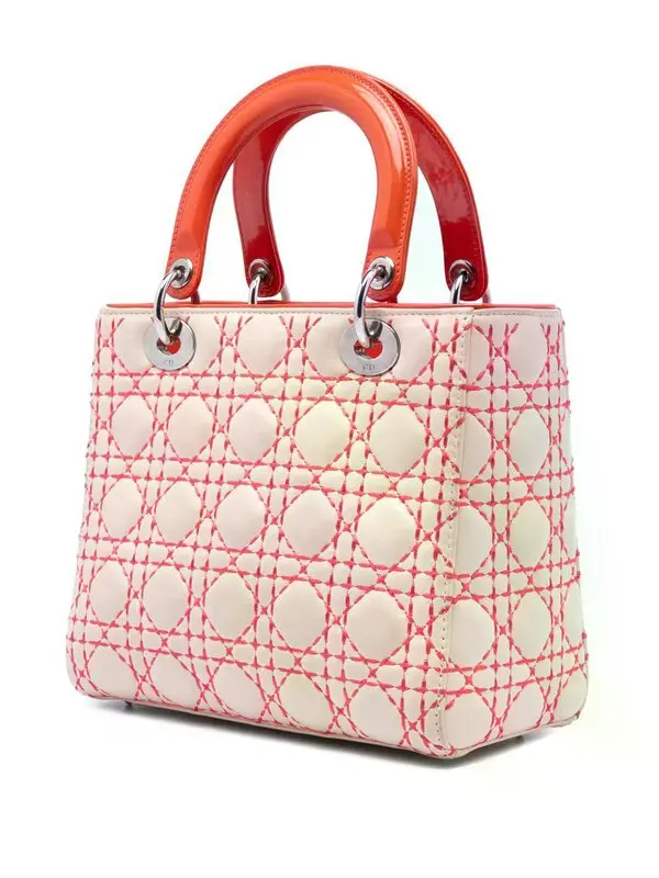 Dior 2012 Medium Lady Satchel - Orange