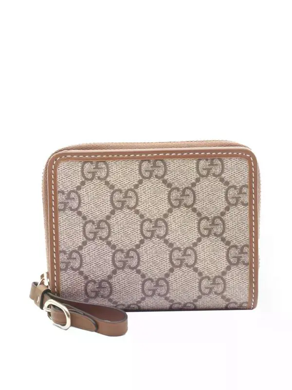 Gucci 2016-2026 Gg Supreme Wallet Small Wallets - Brown