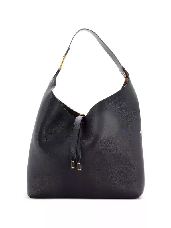 Chloé Marcie Leather Hobo Bag - Black
