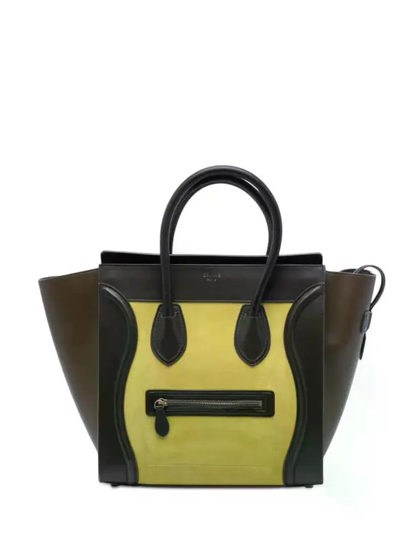 Celine 2014 Mini Tricolor Luggage Tote Bag - Multicolour