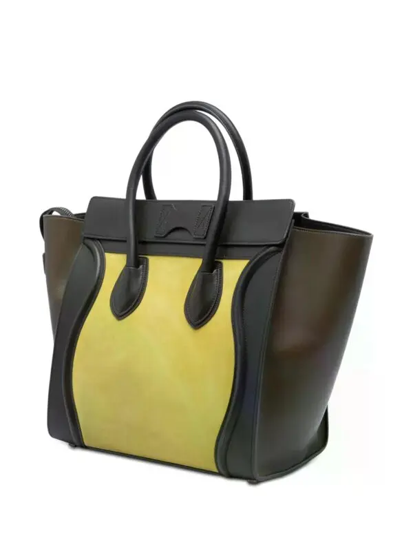Celine 2014 Mini Tricolor Luggage Tote Bag - Multicolour