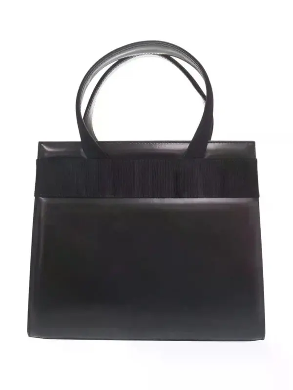 FERRAGAMO Leather Vara Bow Satchel - Blue