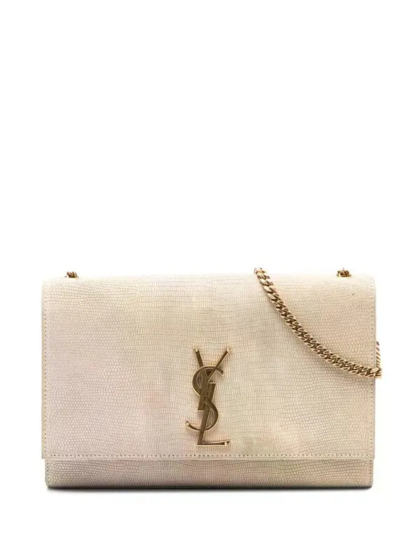 Saint Laurent Medium Embossed Monogram Kate Crossbody Bag