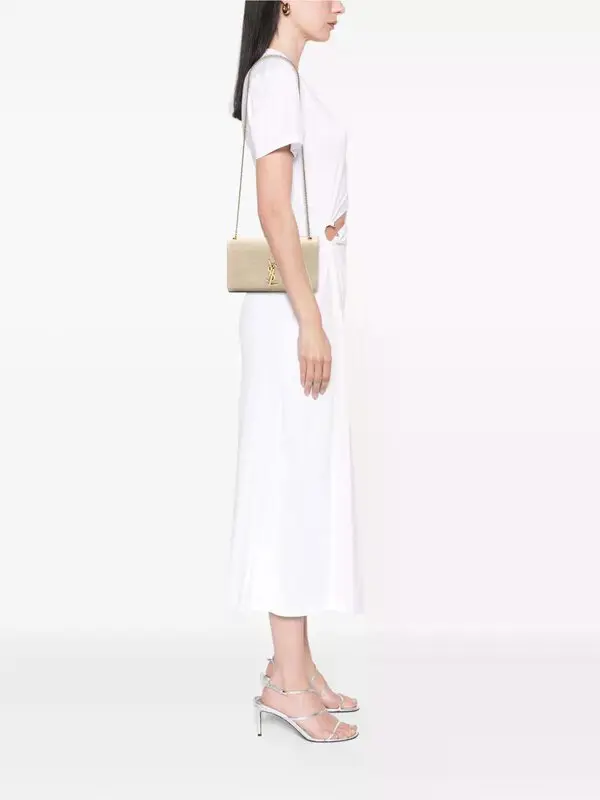 Saint Laurent Medium Embossed Monogram Kate Crossbody Bag