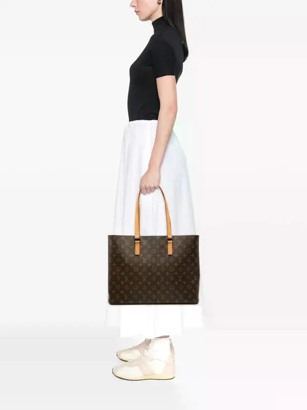 LOUIS VUITTON 2001 Monogram Luco Tote Bag - Brown