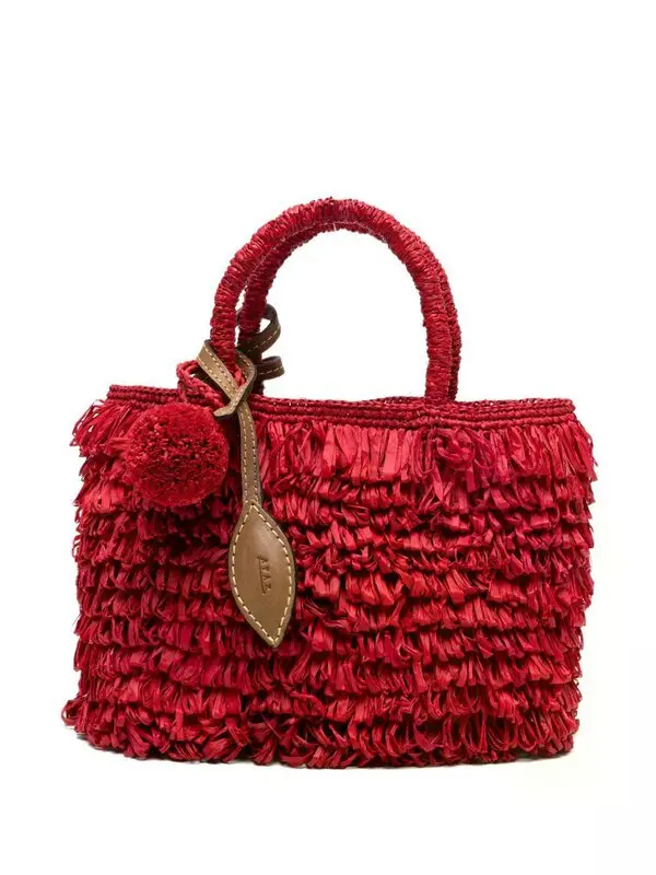 AFAR Fringed Raffia Tote Bag