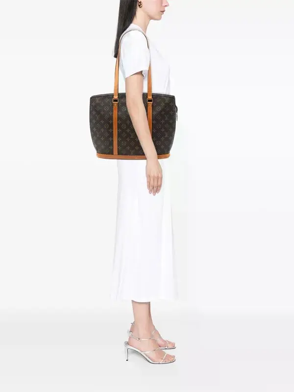 LOUIS VUITTON 2002 Monogram Babylone Tote Bag - Brown