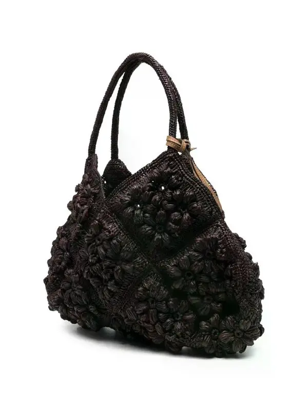 AFAR Floral-crochet Tote Bag