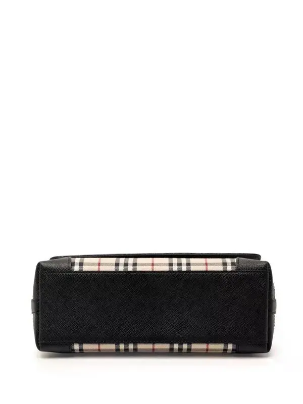 Burberry House Check Canvas Flap Crossbody Bag - Neutrals