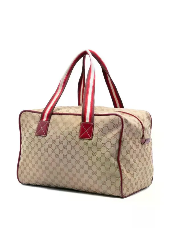 Gucci Gg Canvas Web Travel Bag - Neutrals