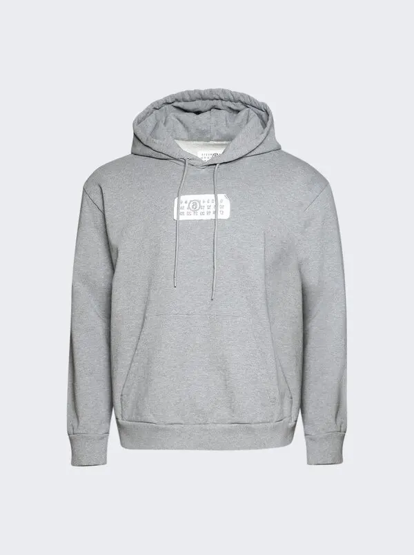 MAISON MARGIELA Logo Patch Hoodie Melange - Grey