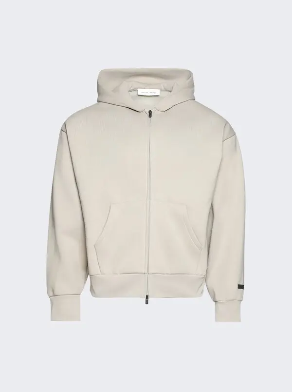 Fear Of God Classic Fit Zip Up Fleece Hoodie - Brown