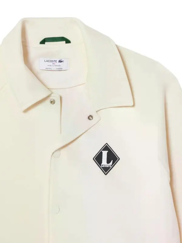 Lacoste Cotton Bomber Jacket With Logo Detail