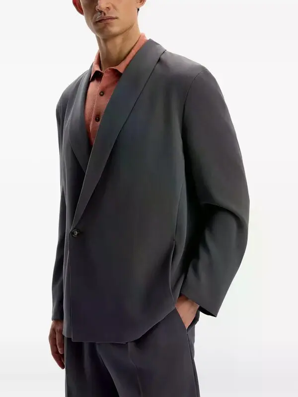 12 STOREEZ Shawl-collar Button Blazer