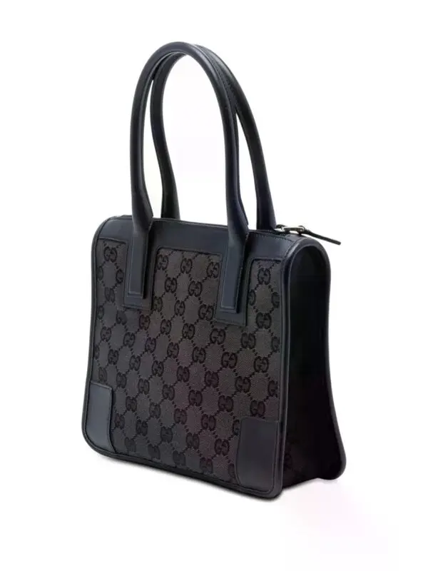Gucci Gg Canvas Handbag - Black