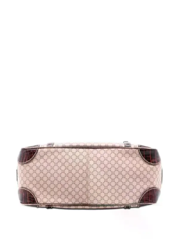 Celine 2007 Macadam Canvas Boogie Handbag - Brown
