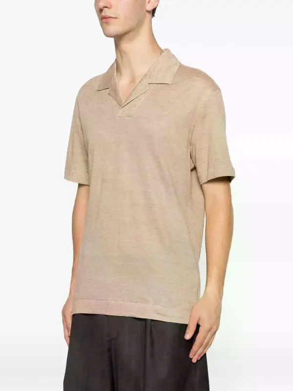 Zegna V-neck T-shirt - Neutrals