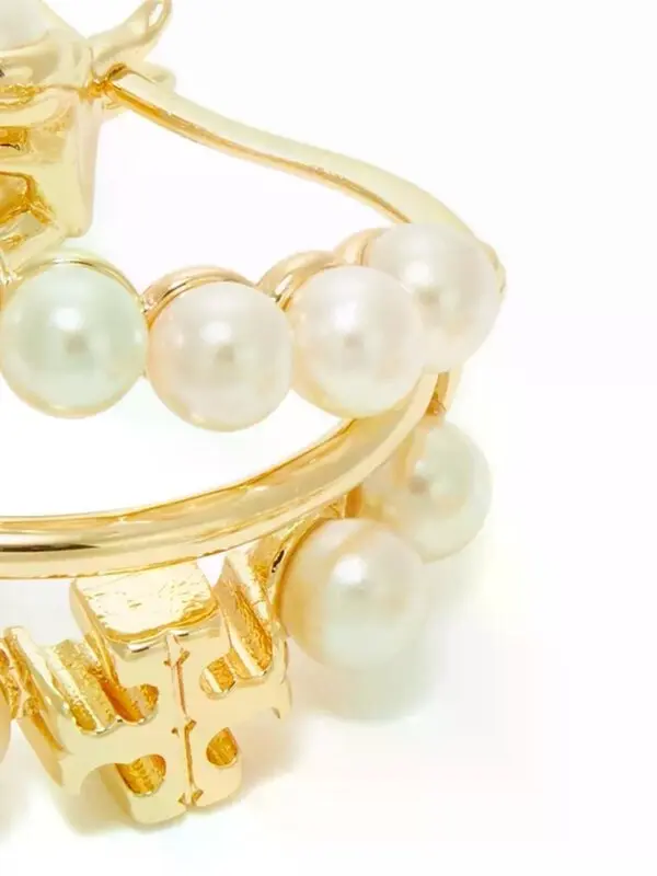 Tory Burch Moondance Multi Hoop Pearl Earring