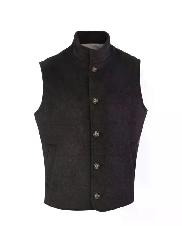 BARBA NAPOLI Buttoned Padded Vest